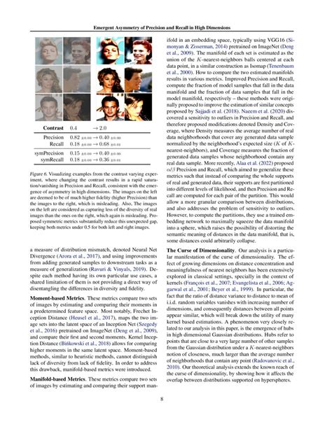 emergent asymmetry of precision and recall for measuring fidelity and