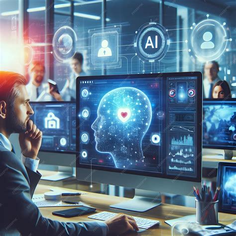 Premium Photo Photo Realistic As Data Analyst Using Machine Learning