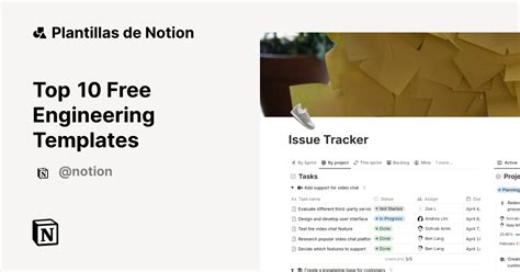 Top 10 Free Engineering Templates Plantillas De Notion Marketplace