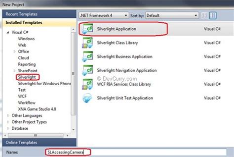 access camera using silverlight 4 0 and com