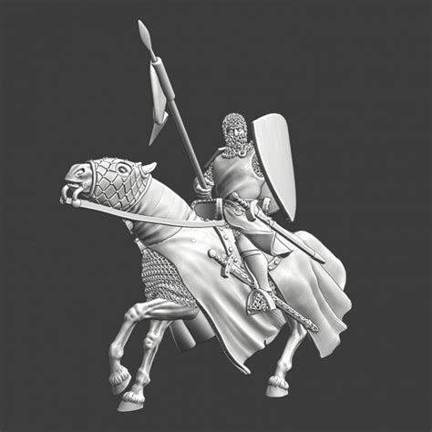 Mounted Danish Vassal Knight Charging Studio Historia