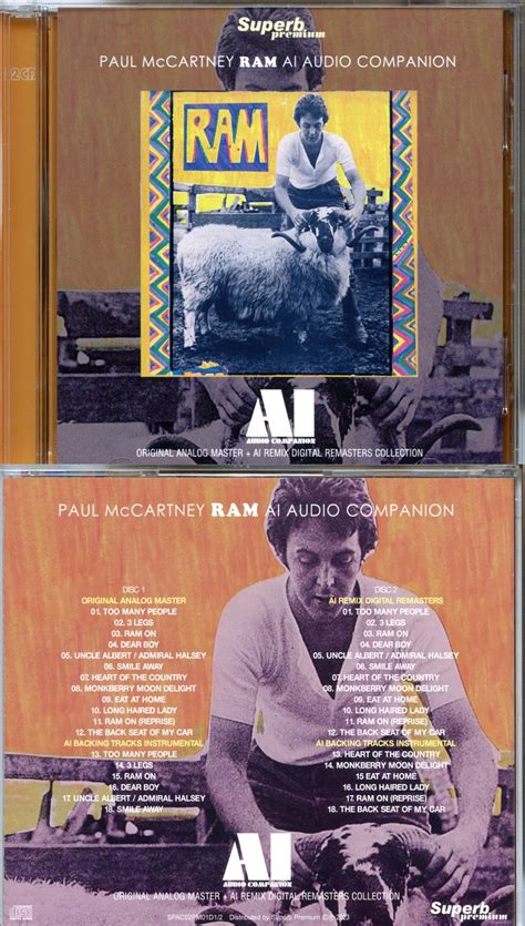 Paul Mccartney Ram Ai Audio Companion 2 Cd Set Superb Premium