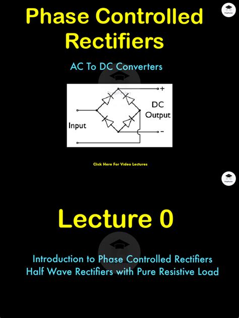 Single Phase Rectifiers Part 1 Pdf Rectifier Direct Current