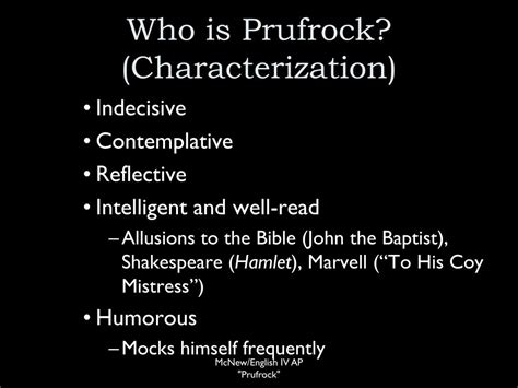Ppt The Love Song Of J Alfred Prufrock” Powerpoint Presentation