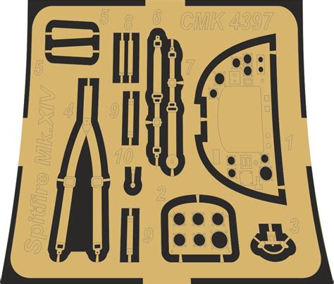 148 Cmk Spitfire Mkxiv Bubble Canopy Cockpit Resin Mmd Military