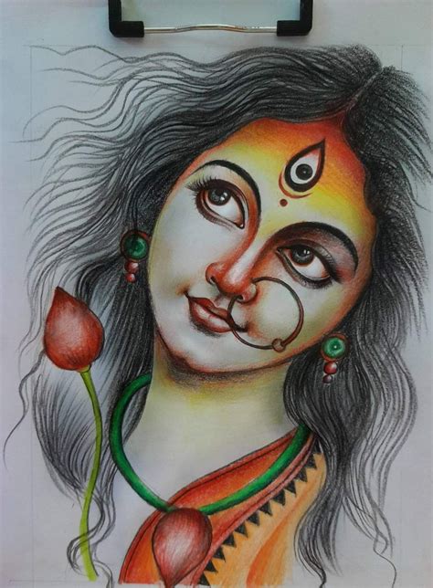 Devi Durga Drawing