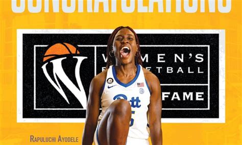 Pitt Newcomer Rapuluchi Ayodele Getting Her Jersey Put In Womens Basketball Hall Of Fame