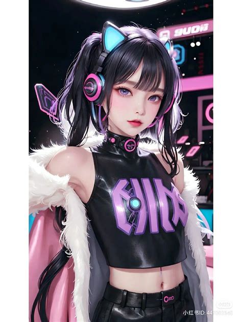 Cute Anime Idol Girl In Fashion Outfit Artofit