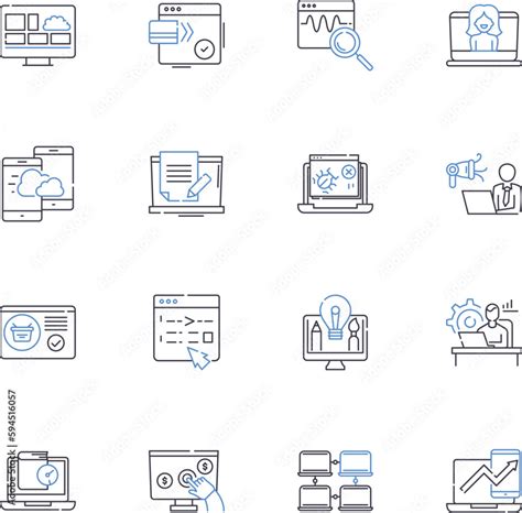 Collaborating Nerks Line Icons Collection Partnership Teamwork Alliance Unity Collaboration