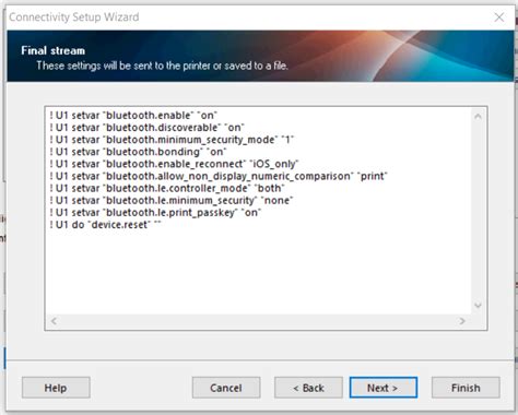 Printers Configure The Printer Bluetooth Settings