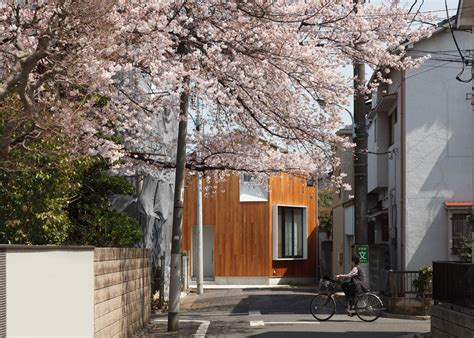 Atelier Kukkas House U Stands Behind A Cherry Blossom Tree