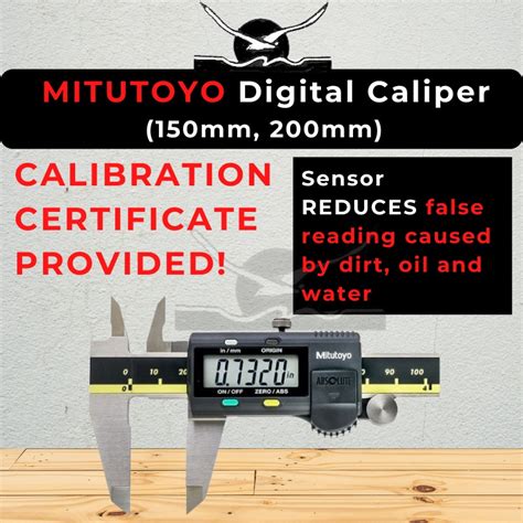 Mitutoyo Calibration Certificate Japan Digital Caliper Stainless Steel
