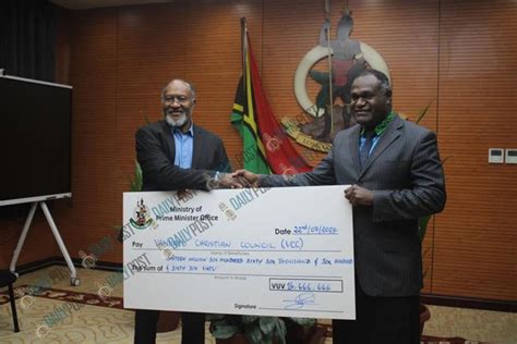 Vanuatu Christian Council Receives Part Of Annual Vt50m Govt Grant