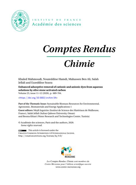 Pdf Enhanced Adsorptive Removal Of Cationic And Anionic Dyes From