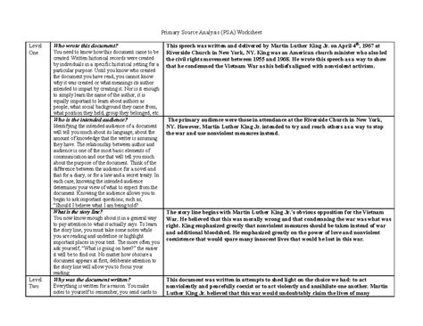 Hist 10200 Beyond Vietnam Primary Source Analysis Primary Source