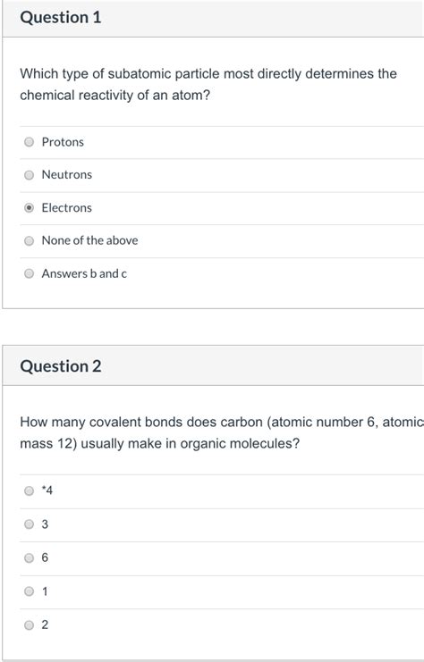 solved question 1 which type of subatomic particle most