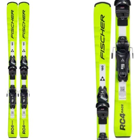 Fischer Rc4 Race Jr 100 120 Jrs Skis With Fs 4 Gw Ca Bindings