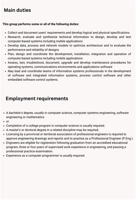 Noc Code 21231 Software Engineers And Designers