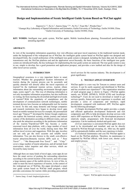 Pdf Design And Implementation Of Scenic Intelligent Guide System