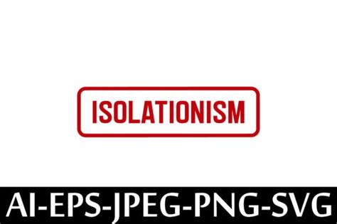 Isolationism Rubber Stamp Design Vector Graphic By Arman · Creative Fabrica