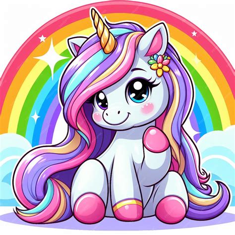 Premium Vector Cute Unicorn Vector Cartoon Illustration