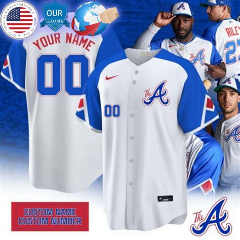 Hot Atlanta Braves City Connect Custom Baseball Jersey • Shirtnation