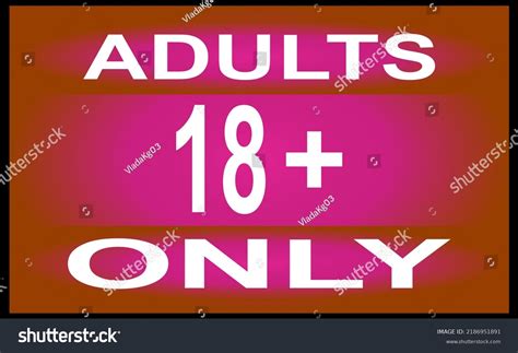 Adults Only 18 Vector Label Sign Stock Vector Royalty Free 2186951891