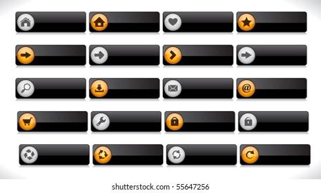 Buttons Web Vector Stock Vector Royalty Free 55647256 Shutterstock