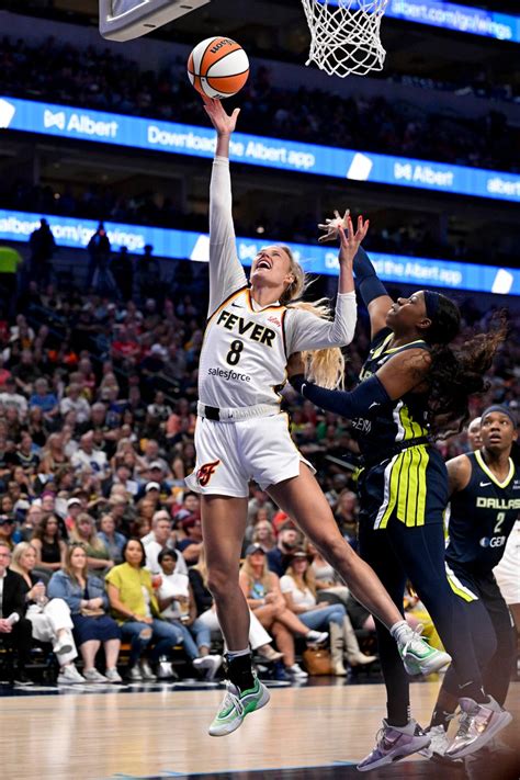 Sophie Cunninghams 2025 Season With The Indiana Fever In Photos