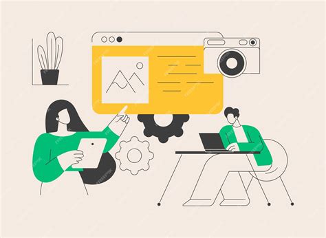 Premium Vector Photography Workshop Abstract Concept Vector Illustration