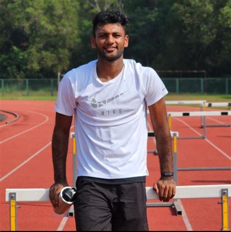 Ajith John I M V C Of St Thomas College Thrissur Bagged The 100m Bronze Medal In South
