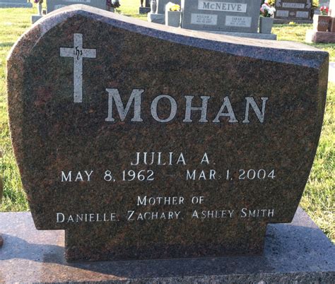 Julia Ann Mohan 1962 2004 Find A Grave äreminne