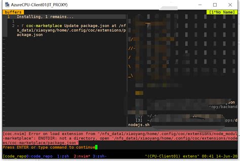 coc nvim create a blank file when run cocinstall · issue 2074