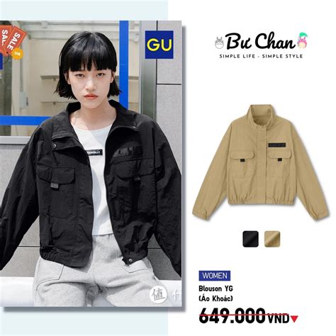 Áo Khoác Gu Utility Blouson Yg Dáng Ngắn Form Rộng Gu Nhật 336421