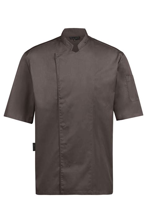 Greiff Herren Kochjacke Kurzarm Grüner Knopf And Oeko Tex®