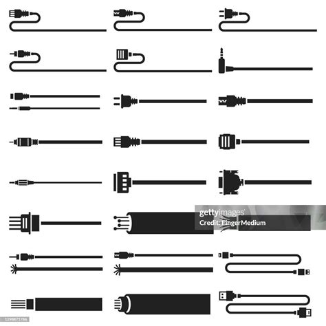 Cable Icon Set High Res Vector Graphic Getty Images