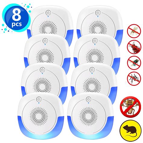Zacro Ultrasonic Insect And Pest Repellent Plug In Device 8 Pack