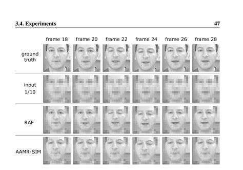 12 Exemplar Subsequence Of High Resolution Reconstructions Ie