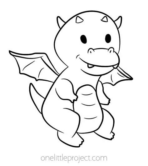 Easy Printable Dragon Coloring Pages Pdf Free Printable