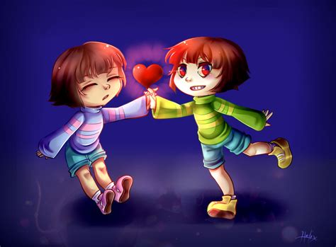 Undertale Frisk And Chara By N Lilix On Deviantart
