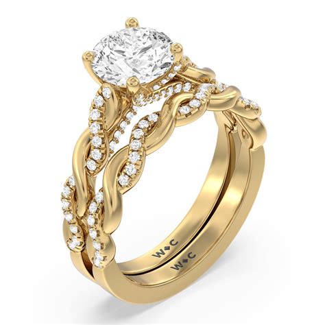 Vintage Glamour Twisted Diamond Wedding Band With Clarity