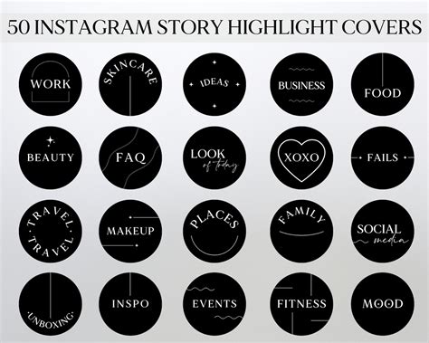 Portadas Destacadas De Instagram Portadas Minimalistas Para Etsy