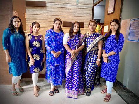 Maumita Guria On Linkedin Tricon Girls Team Navratri Day 7 Has Been Dedicated To Blue Colour