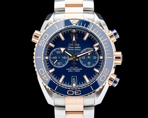 Omega Seamaster Planet Ocean Chronograph 18k Sedna Gold Ss 2025 215