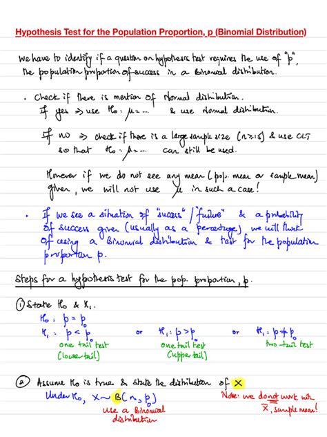 Hypothesis Test Binomial 240903 211857 Pdf