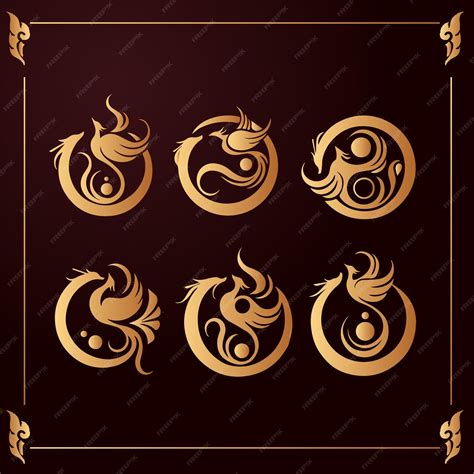 Premium Vector Phoenix With Dragon Graphic Vector