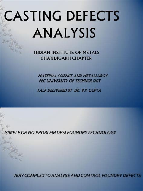 Foundry Defects Pdf Casting Metalworking Manmade Materials