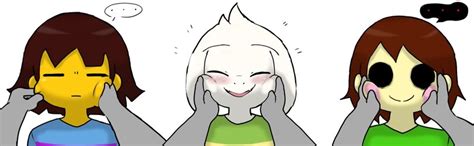 Chara Asriel Asriel Dreemurr Frisk Undertale персонажи