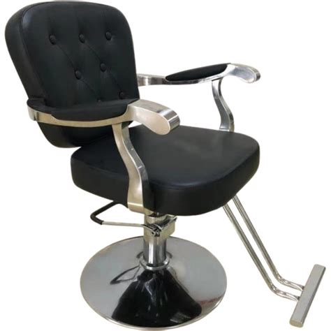 Wahs Hairdresser Chair Model H 7208 Black And Silver Wa Hair Suppliers