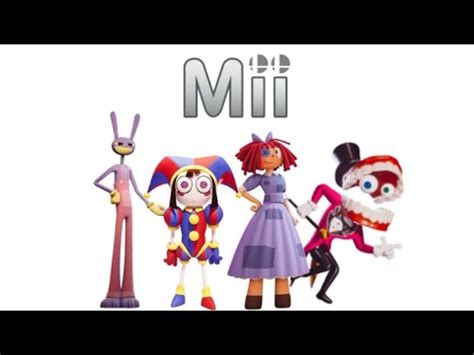 Mii Tutorials Tadc Pomni Jax Ragatha And Caine Youtube